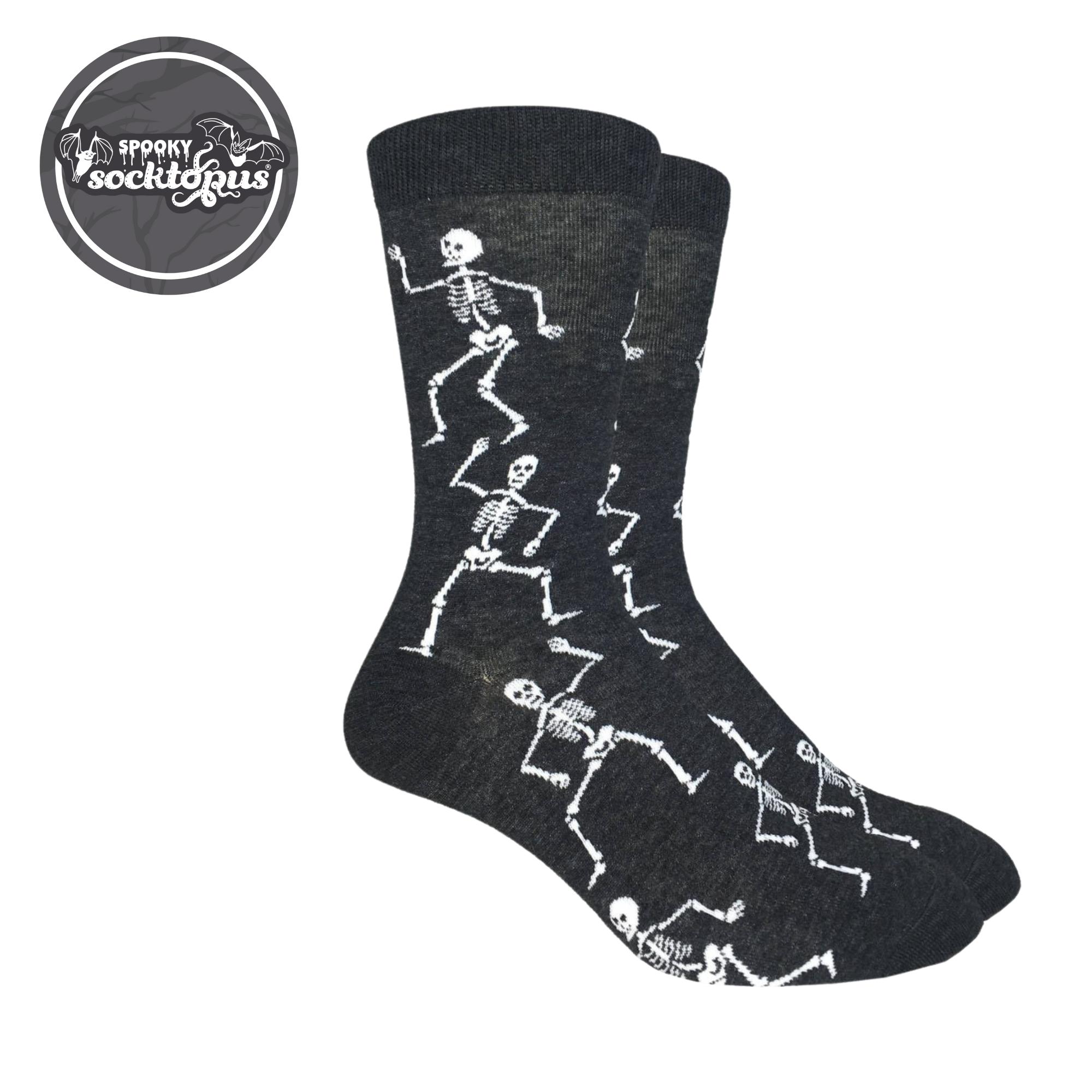 Dancing Skeletons Socks - Socktopus - Spooky Socks For Halloween