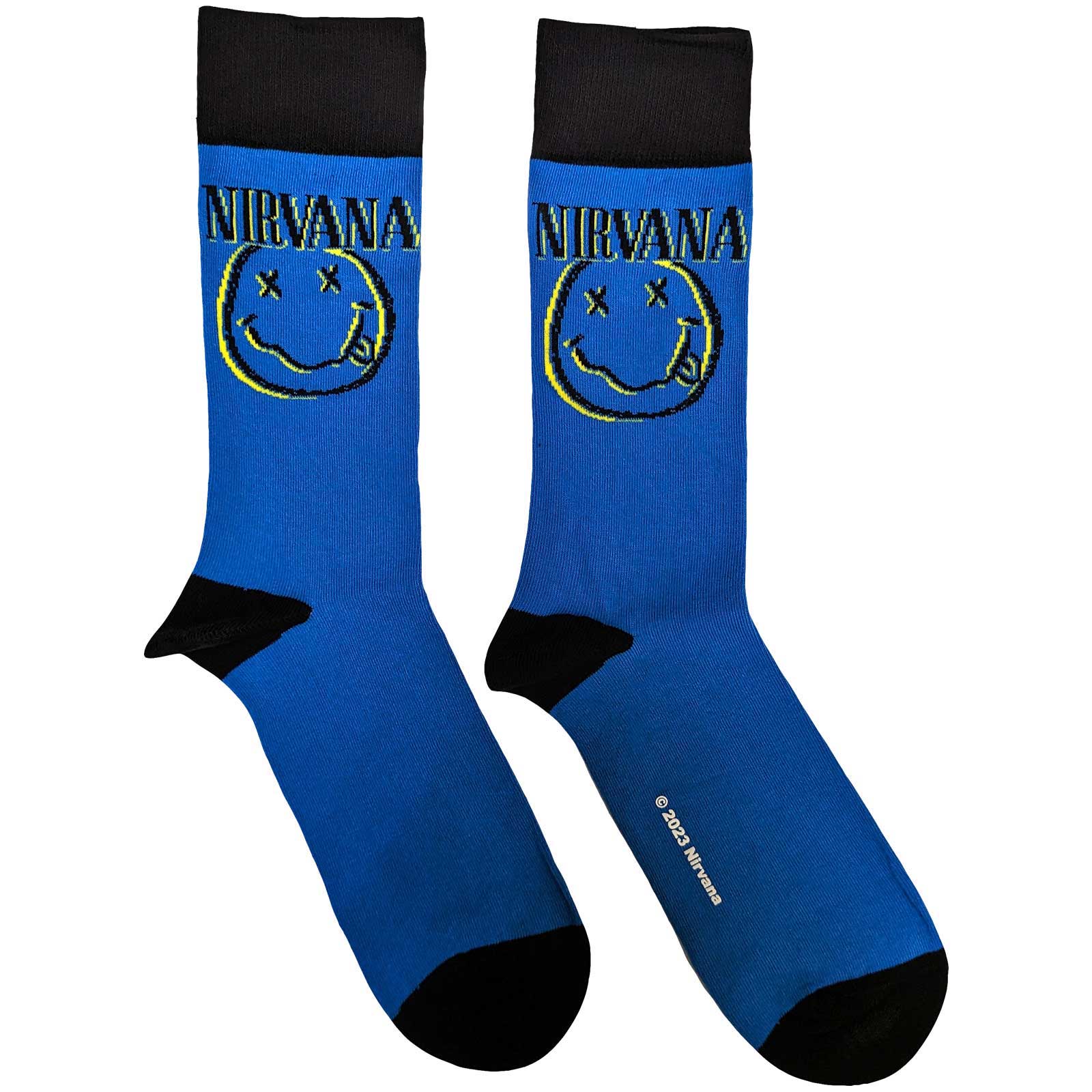 NIRVANA Inverse Happy Face Socks – Socktopus