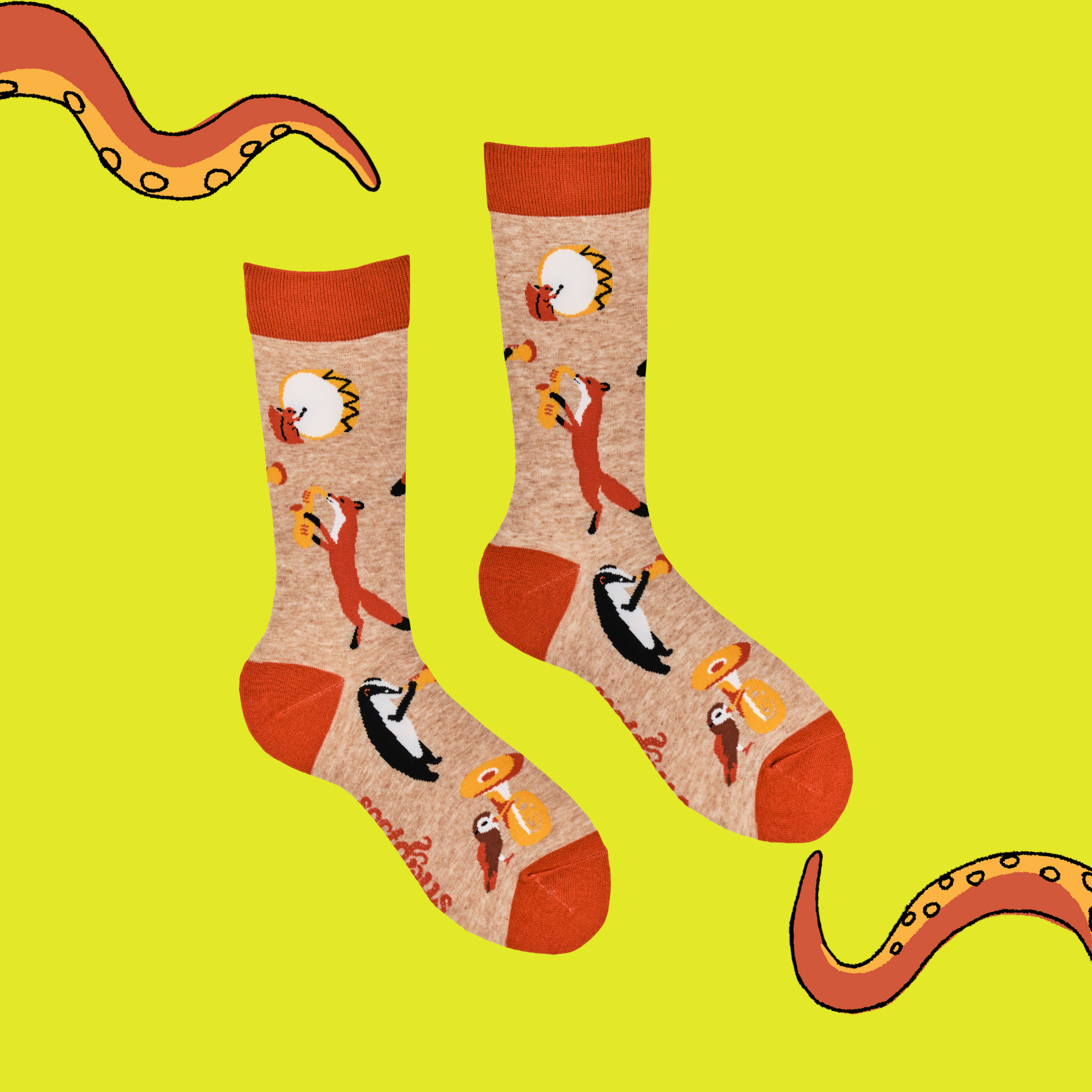 Forest Animals Socks - Marching Bands - Socktopus - 3 Pairs for £20