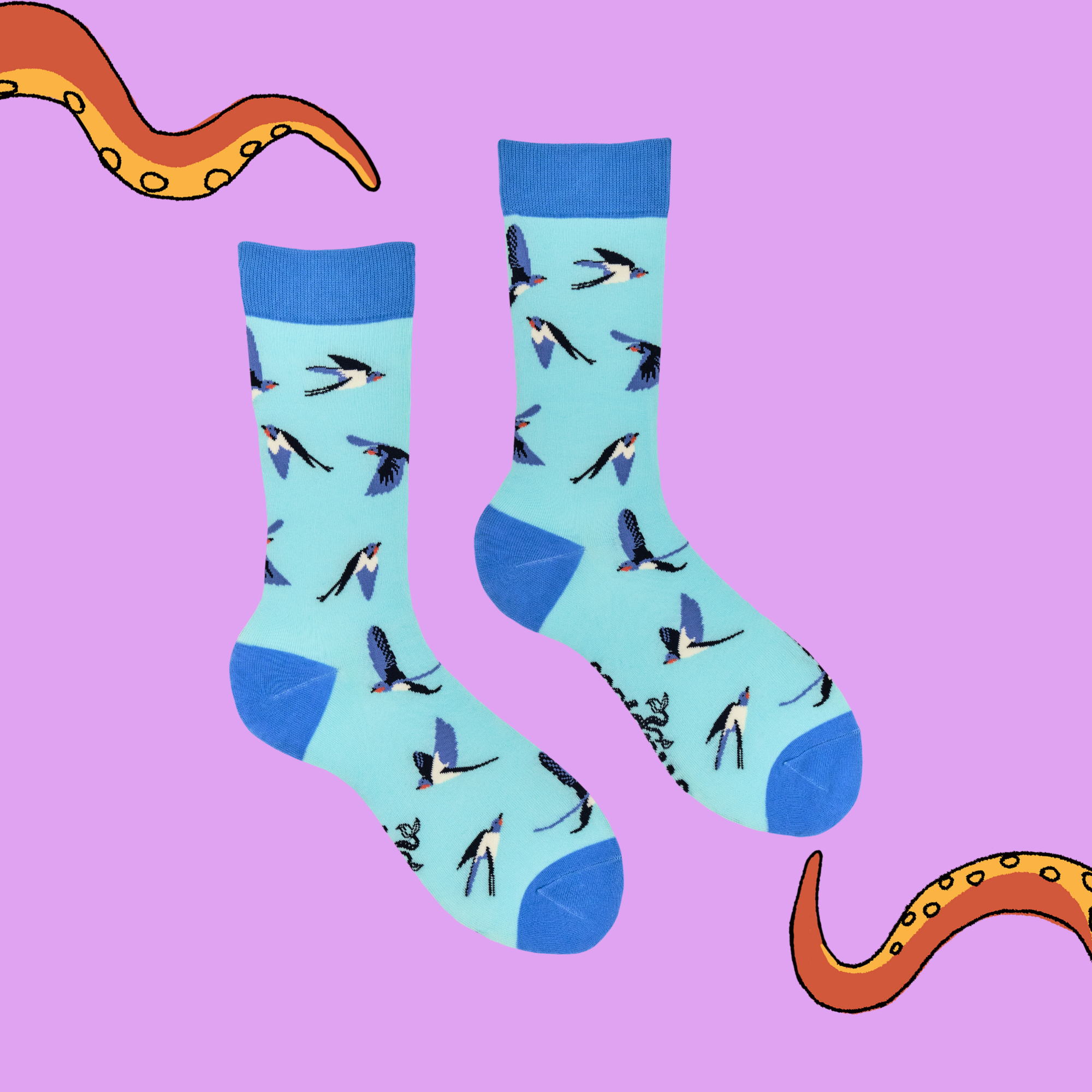Swallows Bamboo Socks - Socktopus - Free Shipping over £10