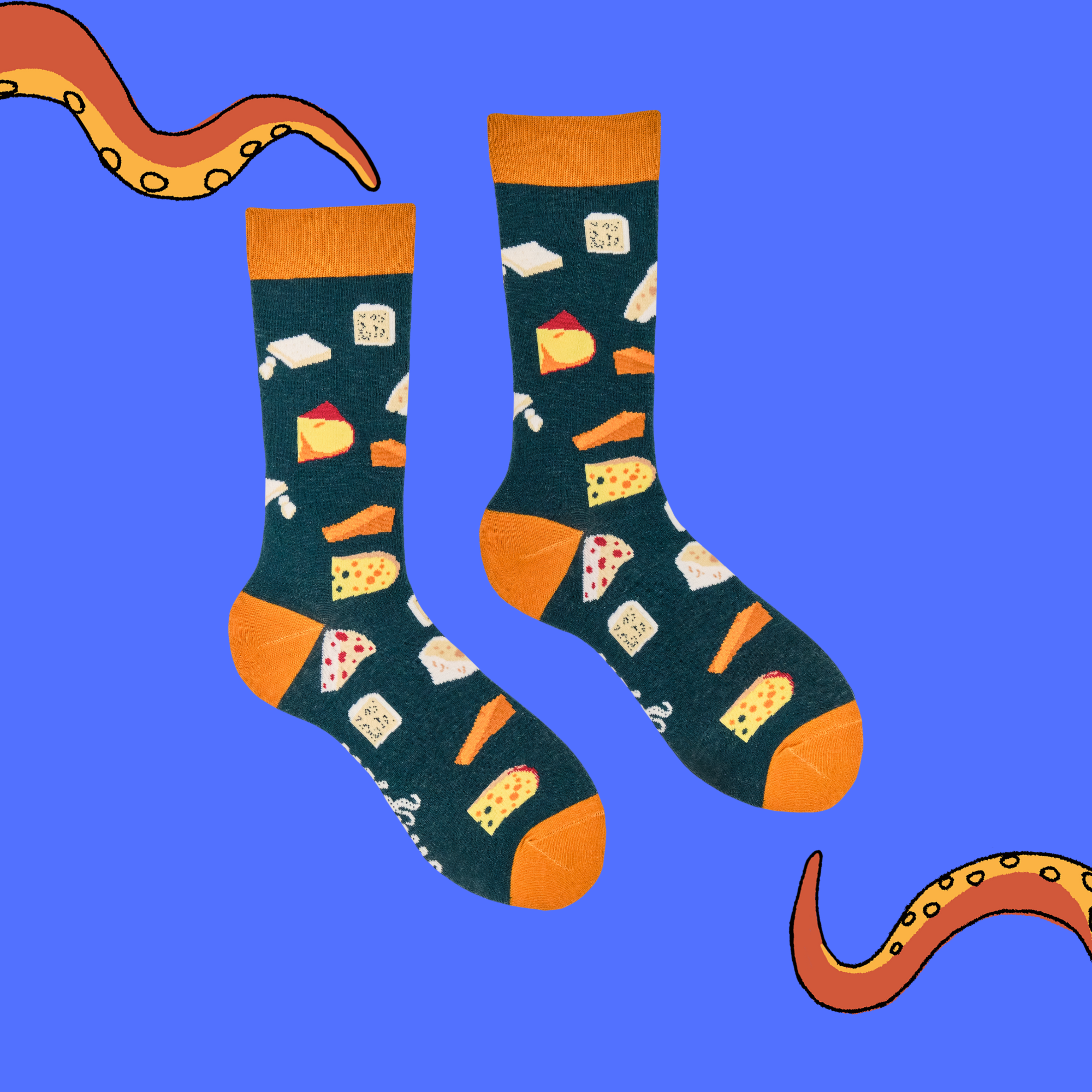Cheesy Feet Socks - Socktopus - Free Shipping over £10.