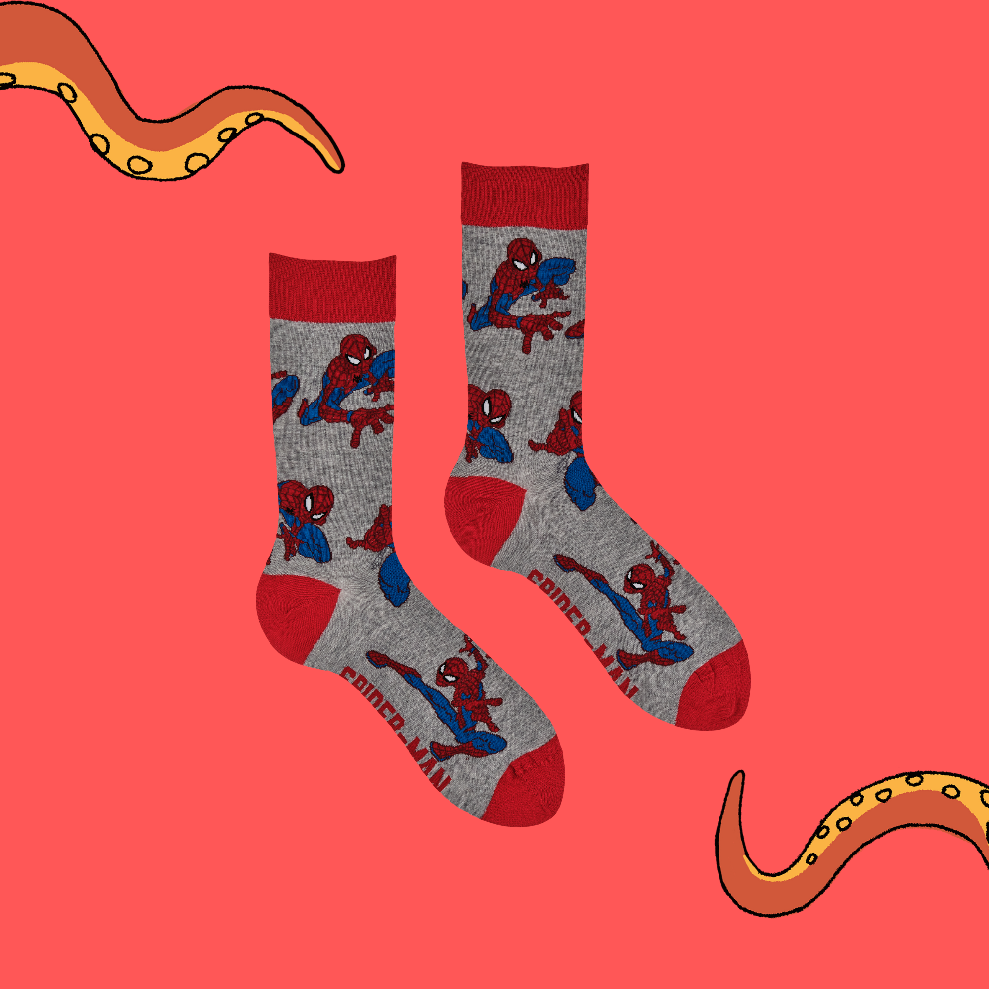 Spider-Man Socks - Spidey - Soctopus - 3 Pairs for £20 – Socktopus