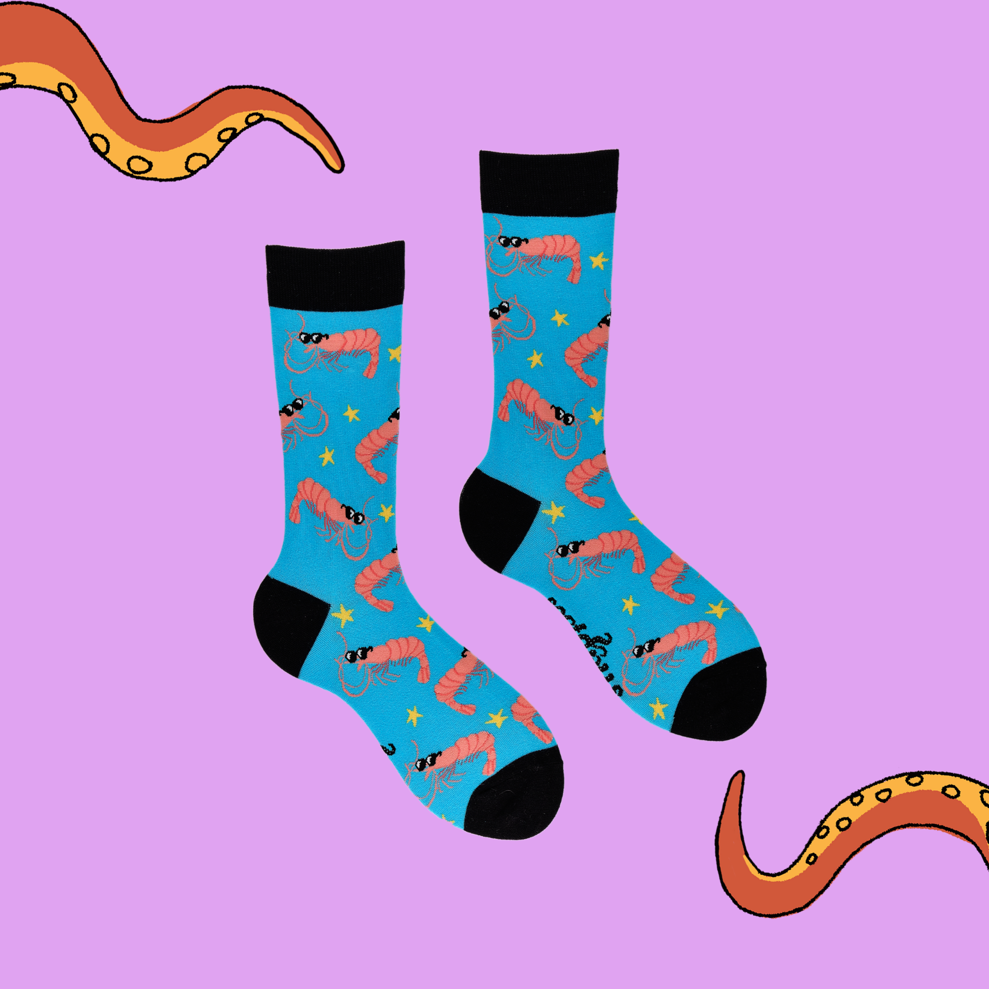 Prawn Socks - Prawnstar - Socktopus