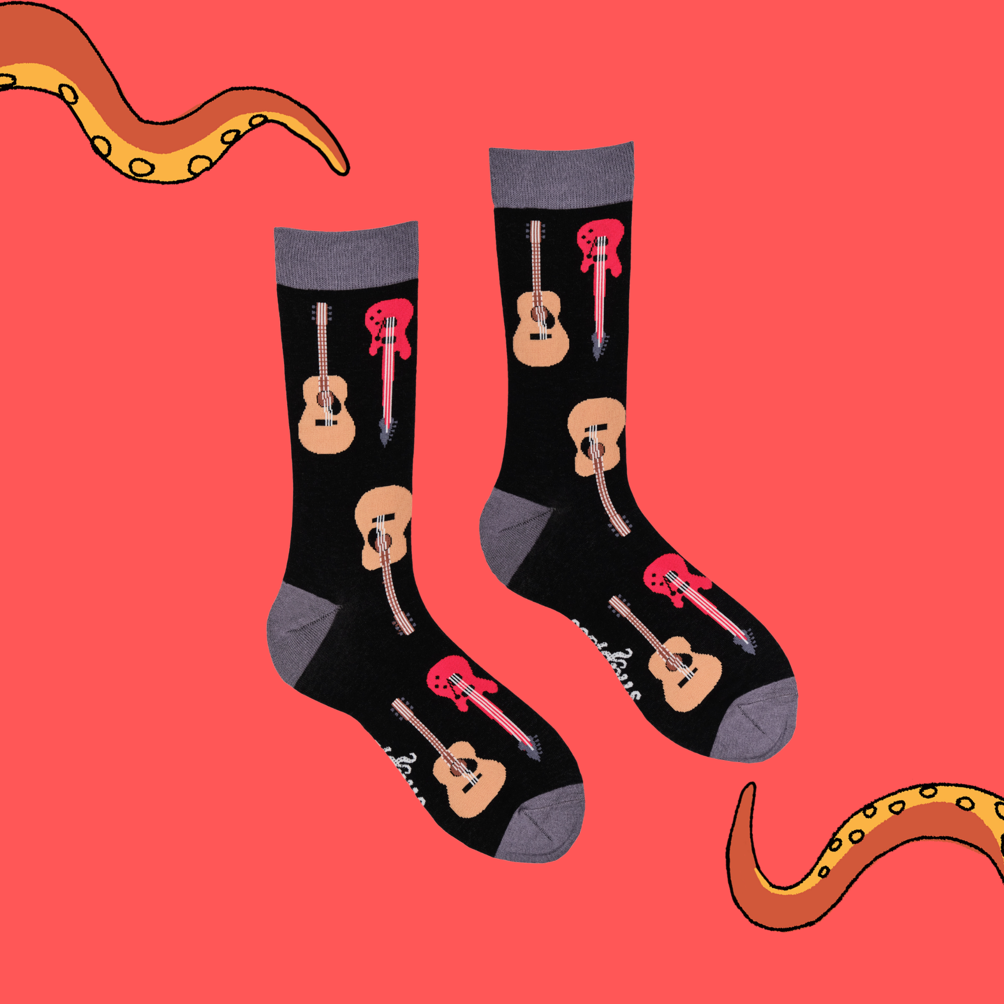 Guitar Socks - Strings Attached - Socktopus