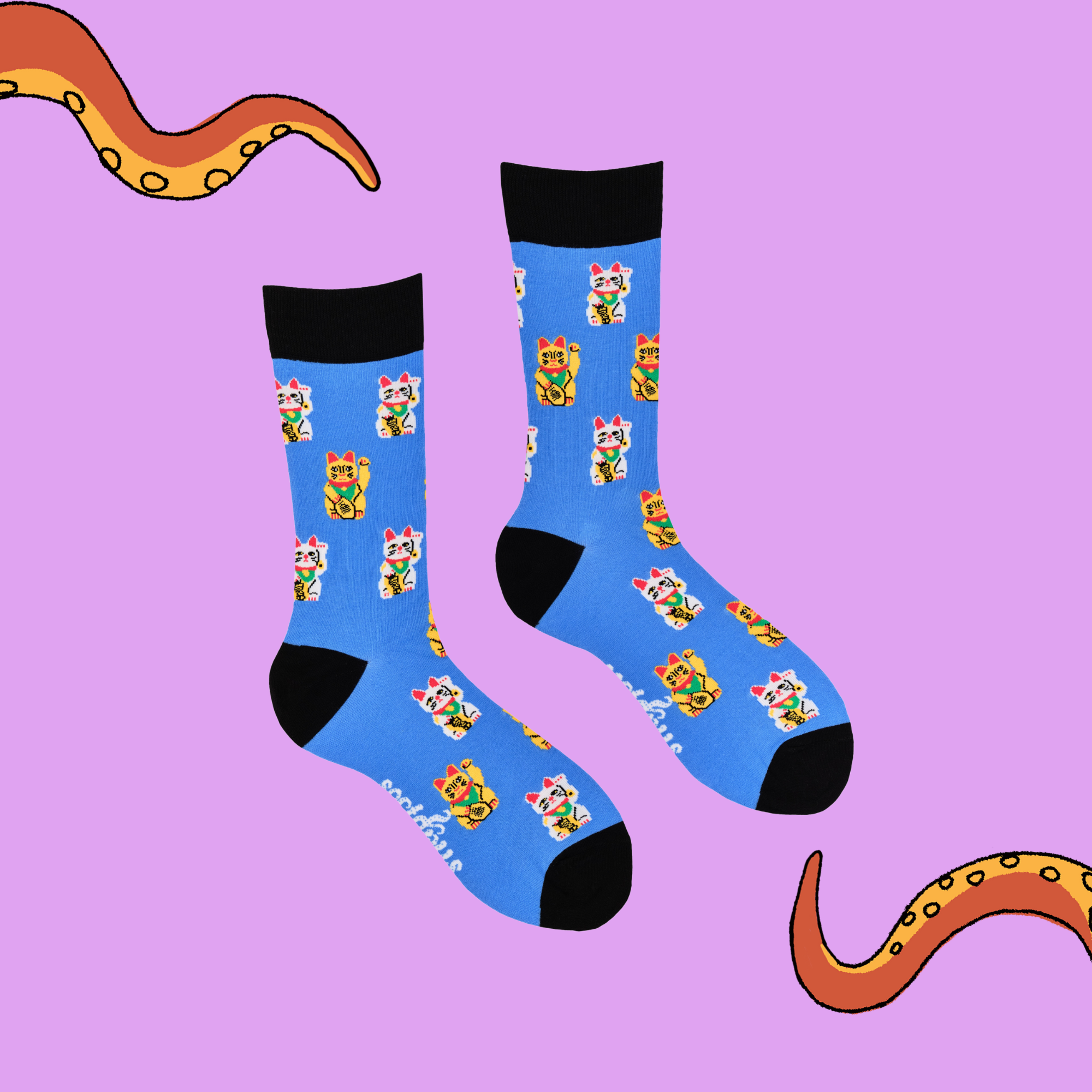 Lucky Cat Socks - Socktopus