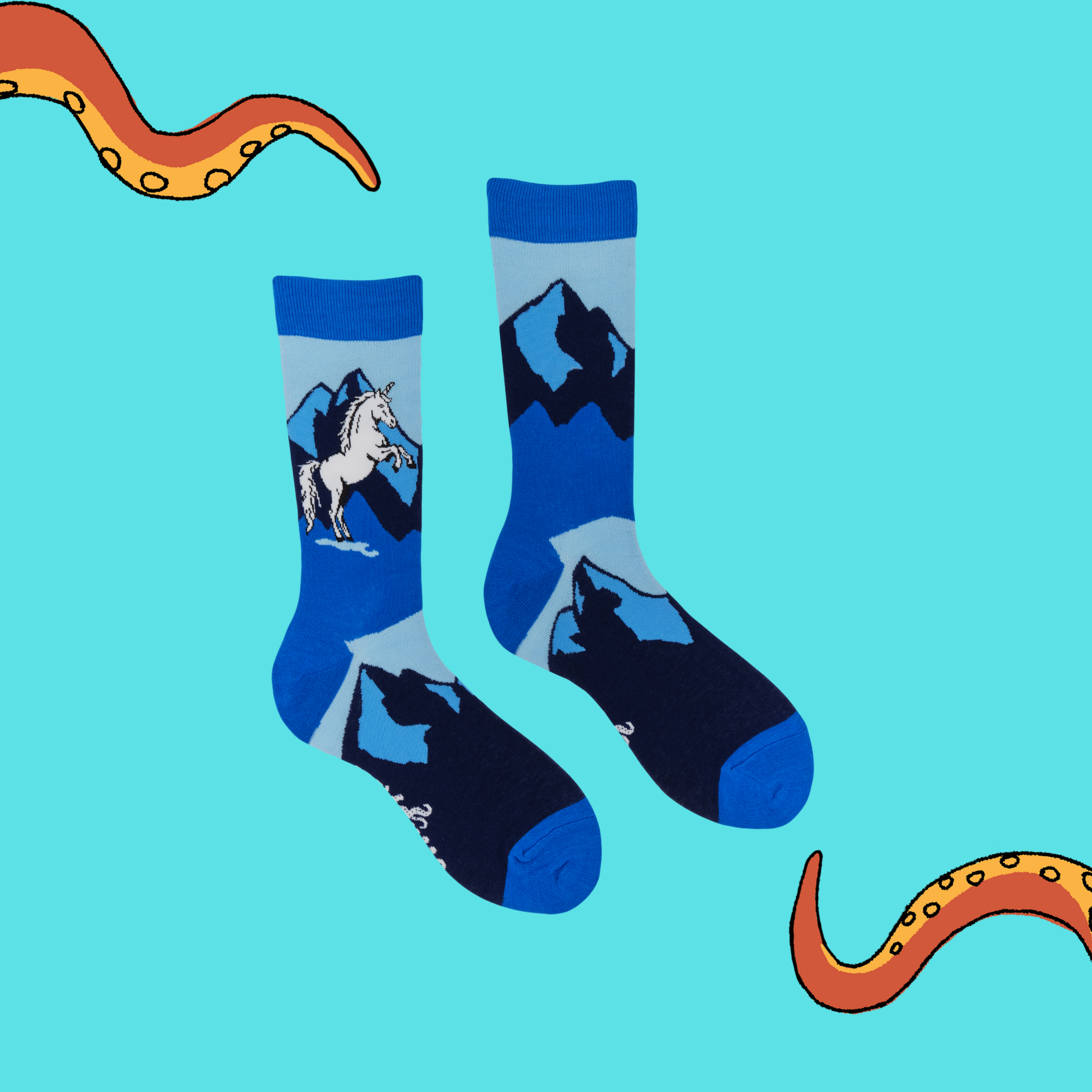 Unicorn of Scotland Socks - Socktopus
