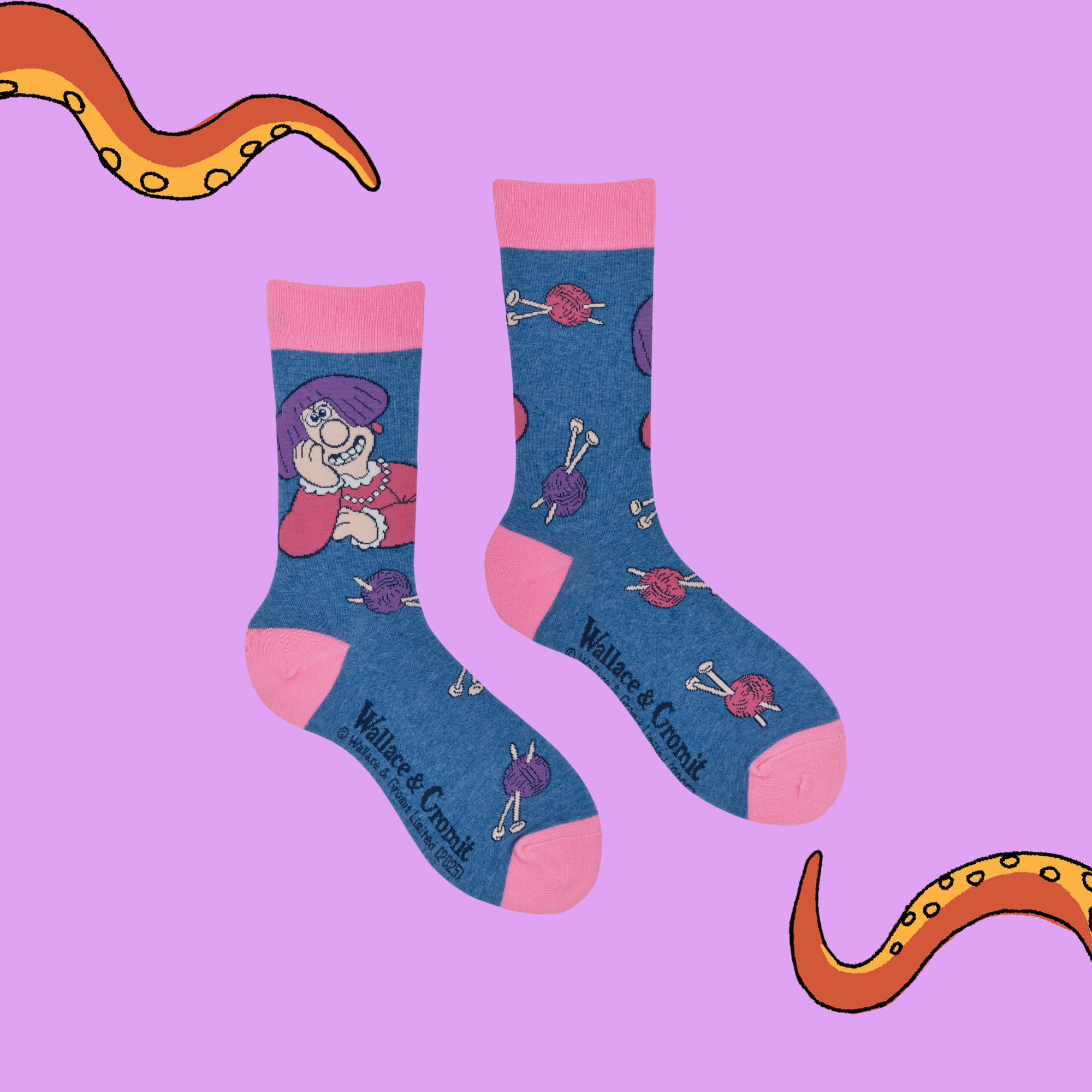 Wendolene Socks - Socktopus X Wallace & Gromit