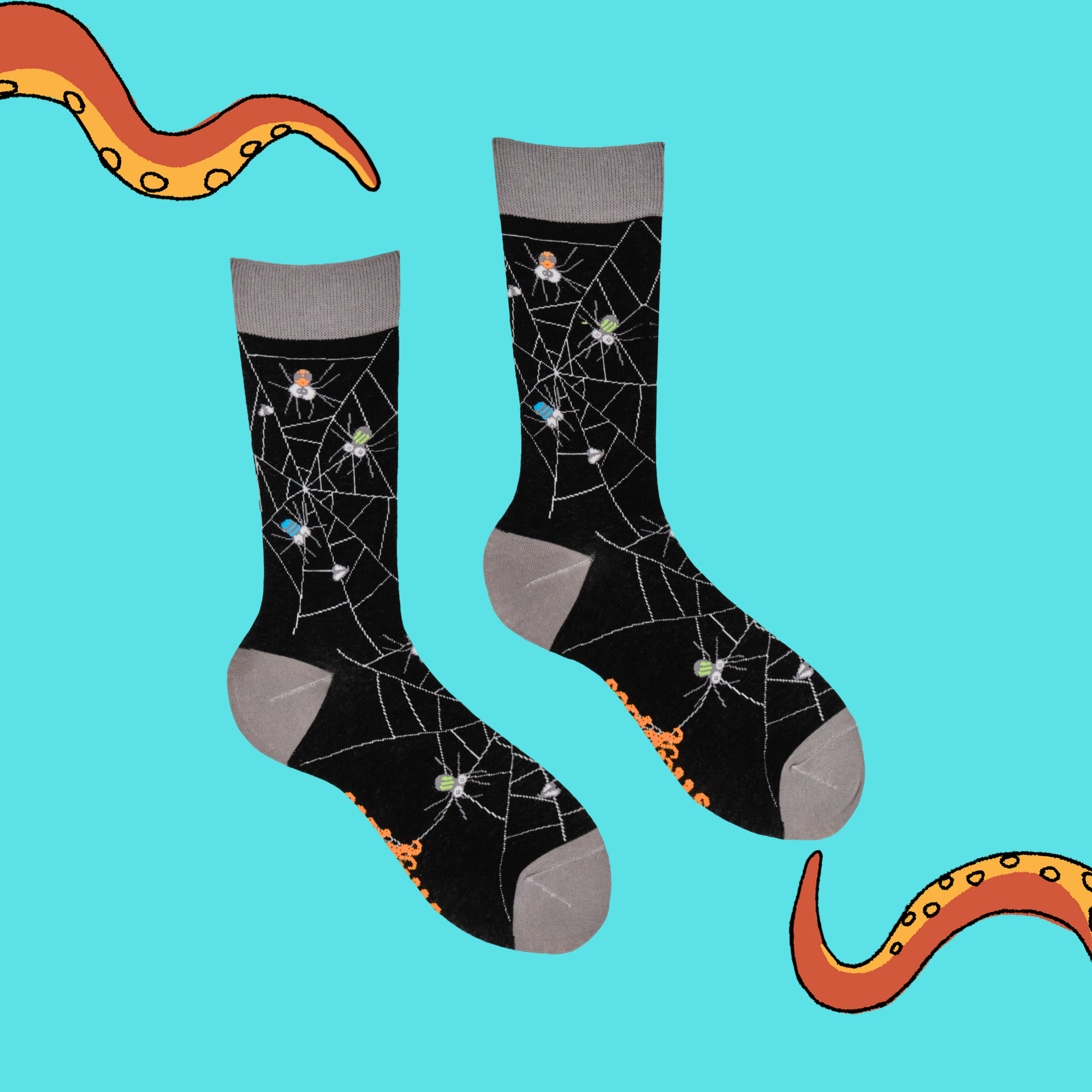 Spider Socks - Fly Trap - Socktopus - 3 Pairs for £20