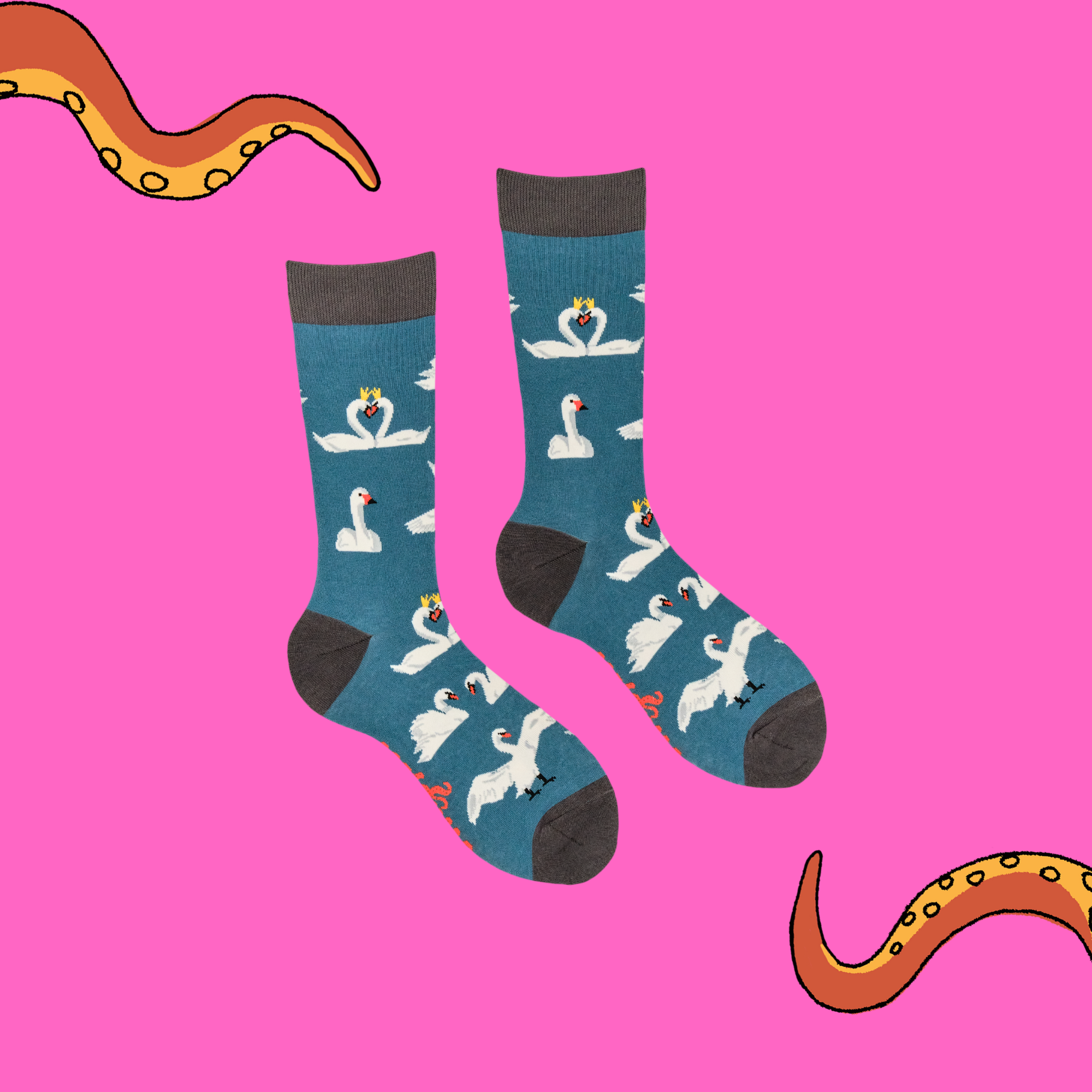Regal Swan Socks - Socktopus