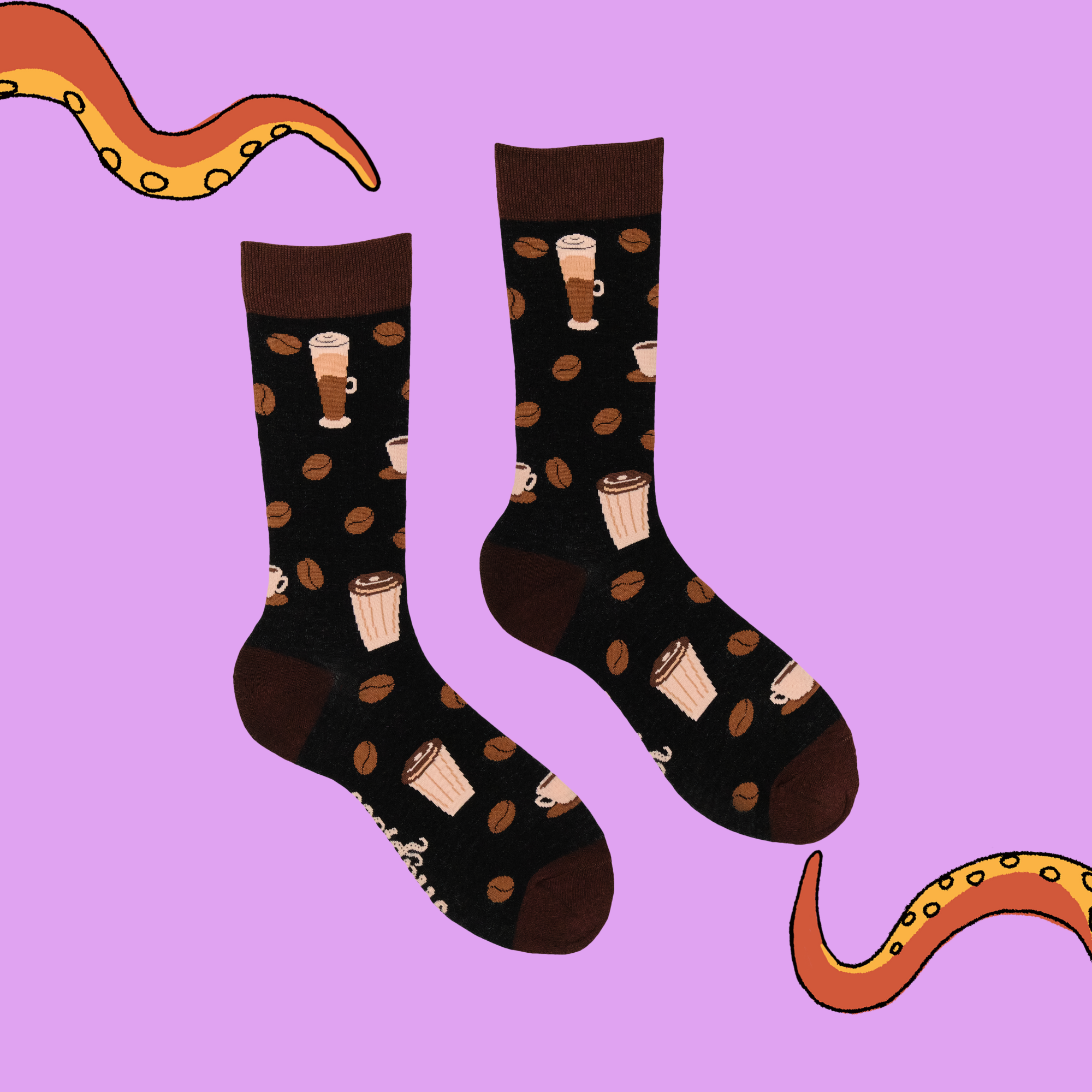 Coffee Lover Socks - Socktopus - 3 Pairs for £20