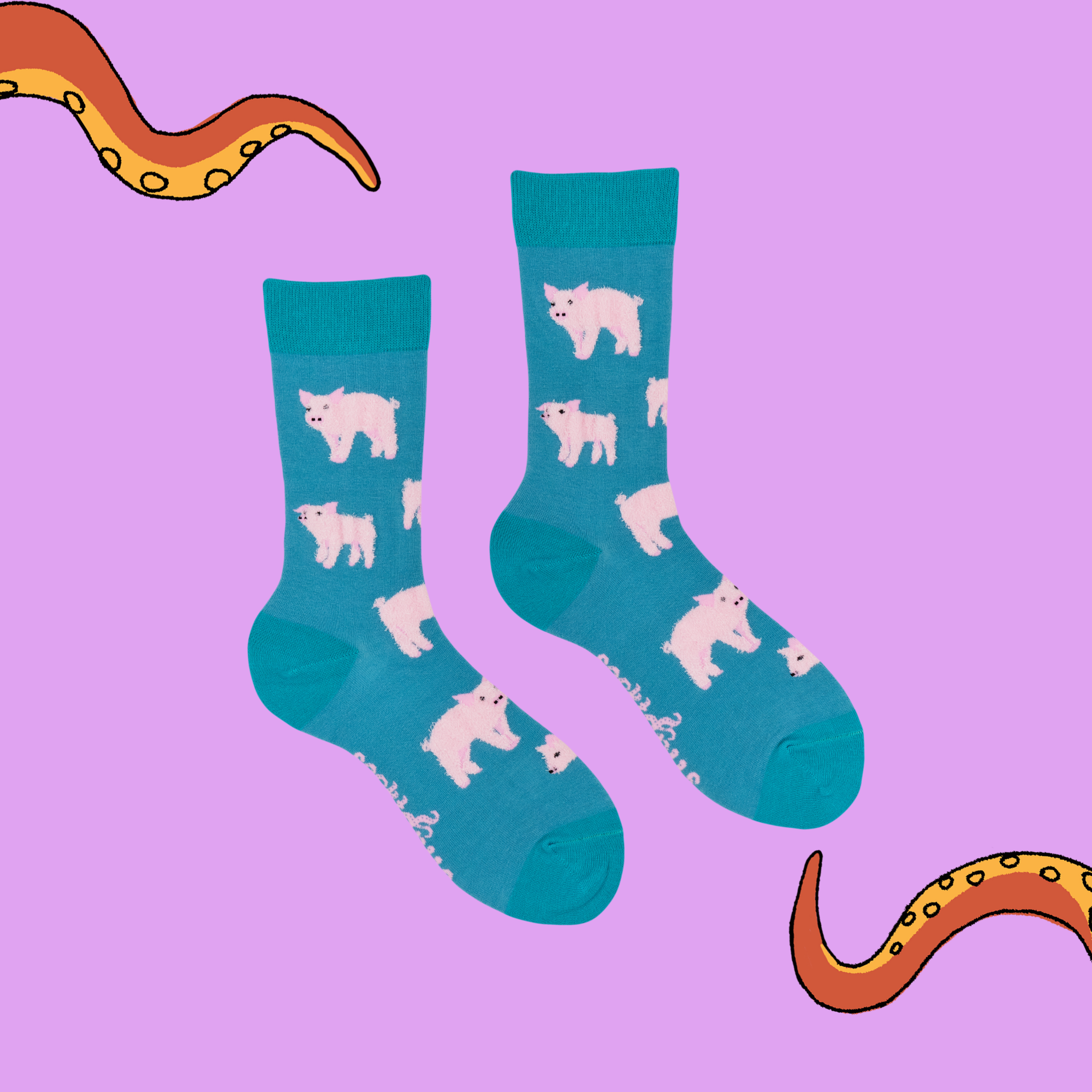Fluffy Piglet Socks – Socktopus