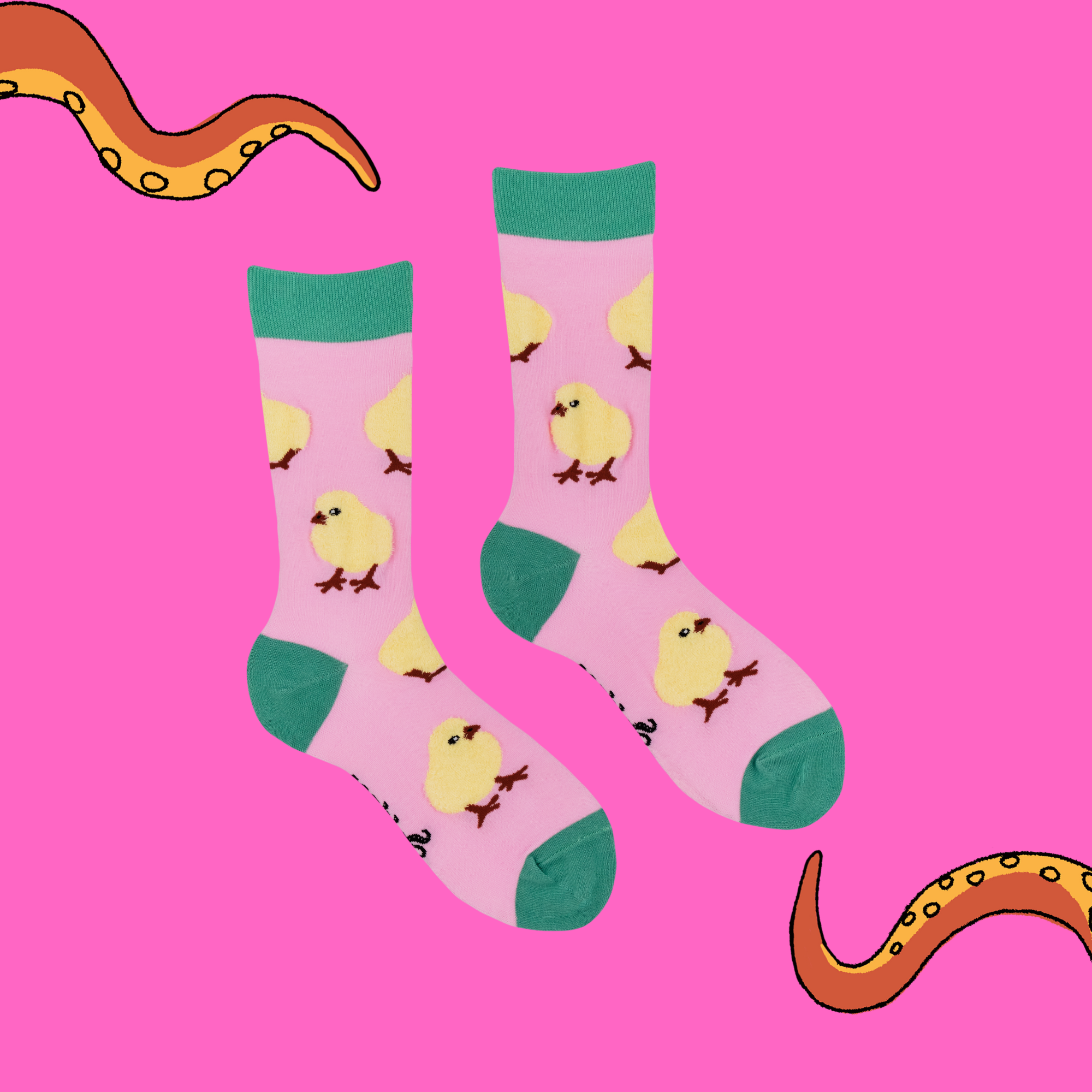 Fluffy Chick Socks - Socktopus