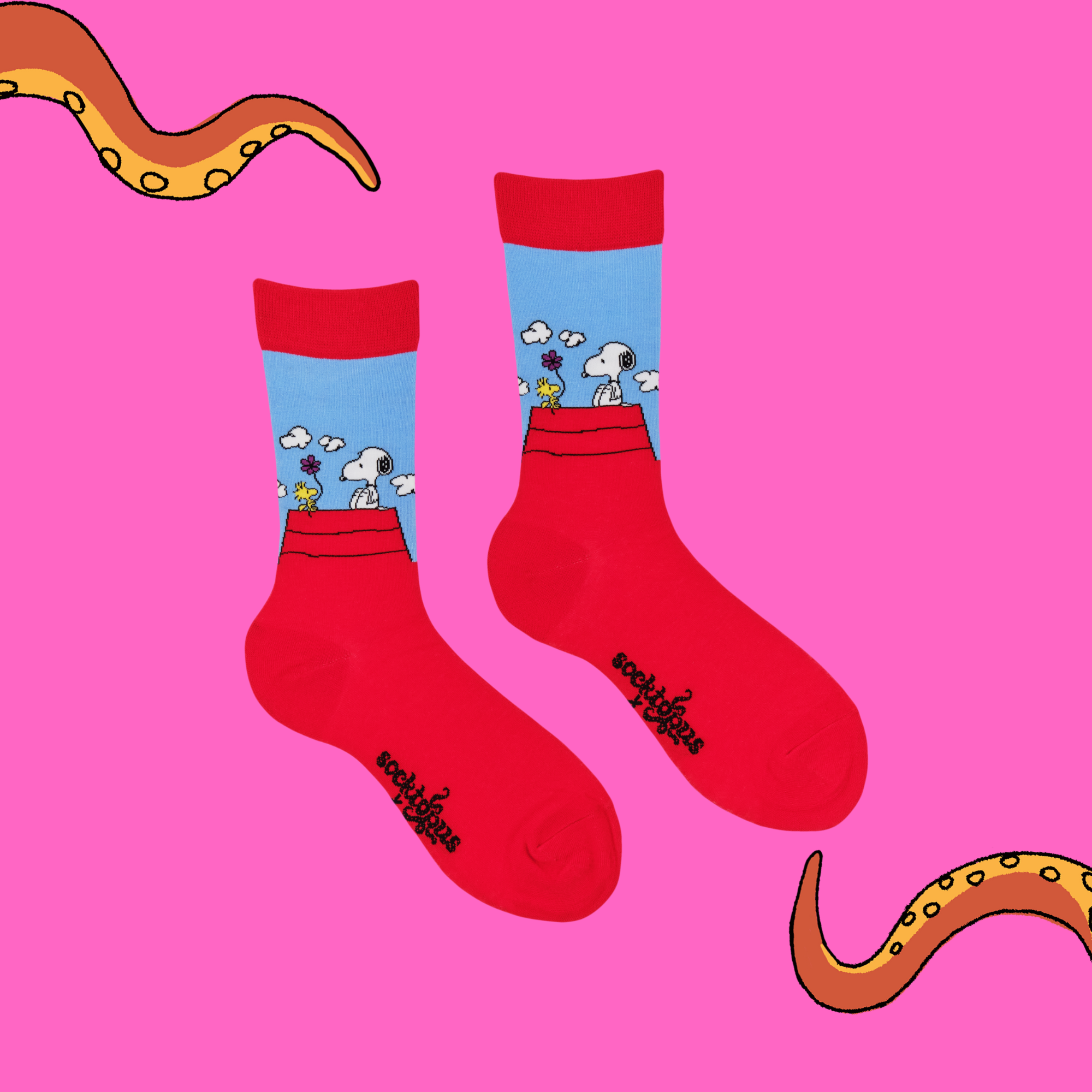 Snoopy and Woodstock Socks - Peanuts – Socktopus