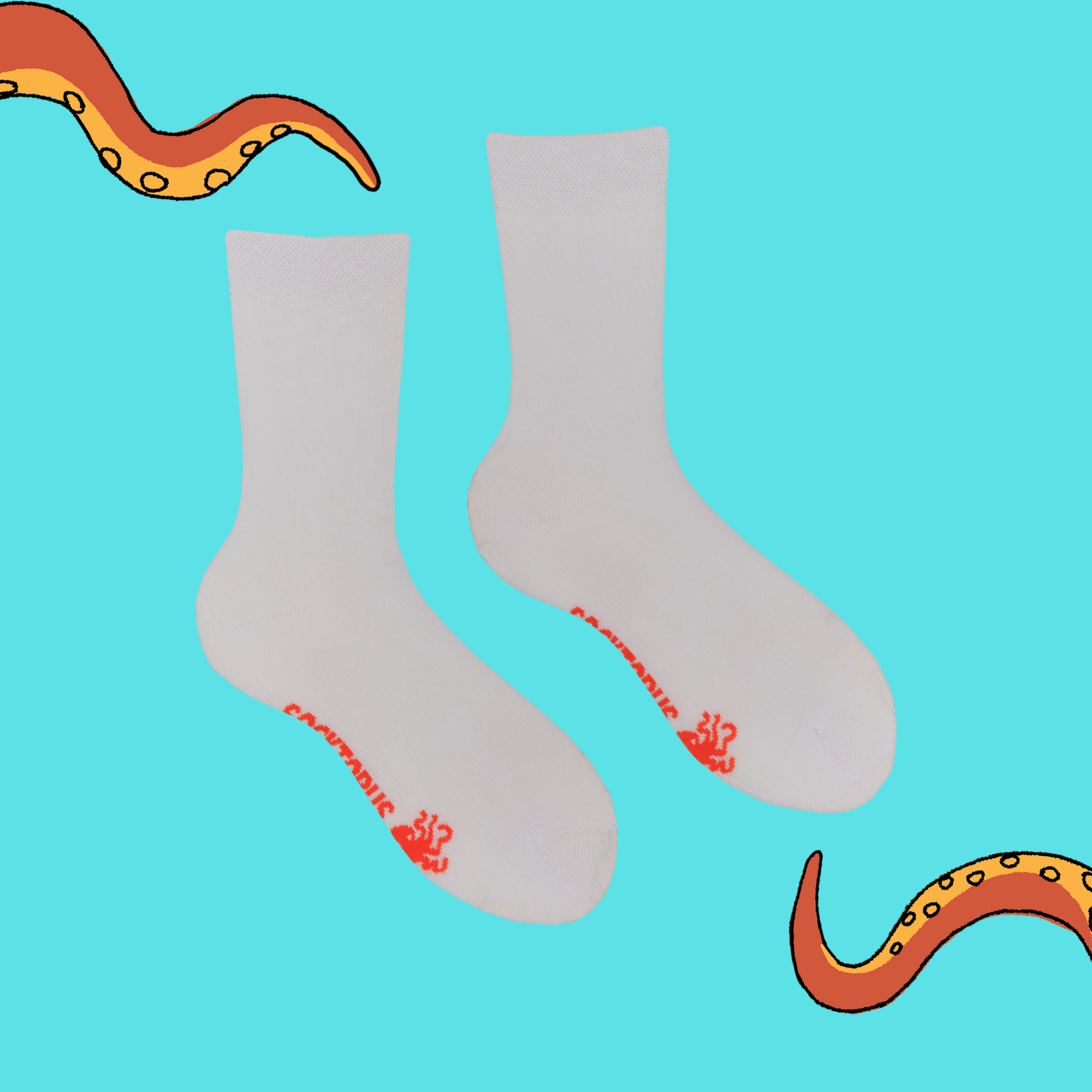Cream Soda - Bamboo Colours Socks - Socktopus