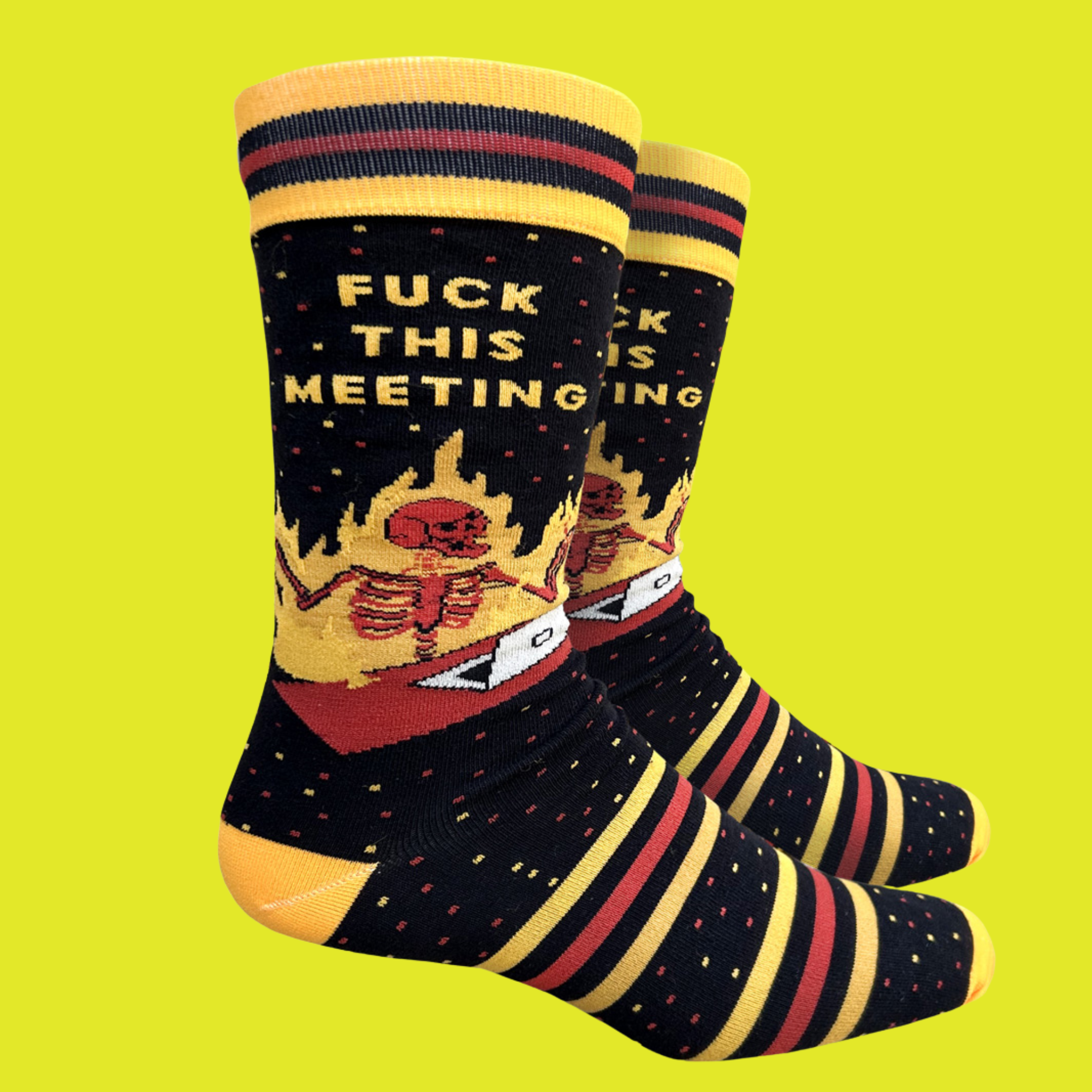 F**k This Meeting Socks - Large - Socktopus