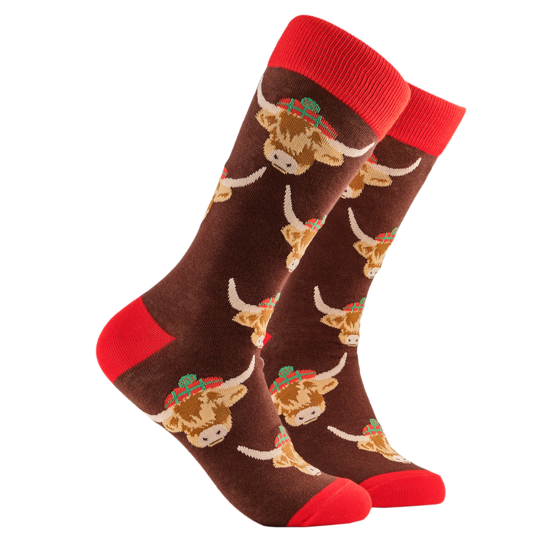 Highland Cow Socks - Scottish Socks - Socktopus