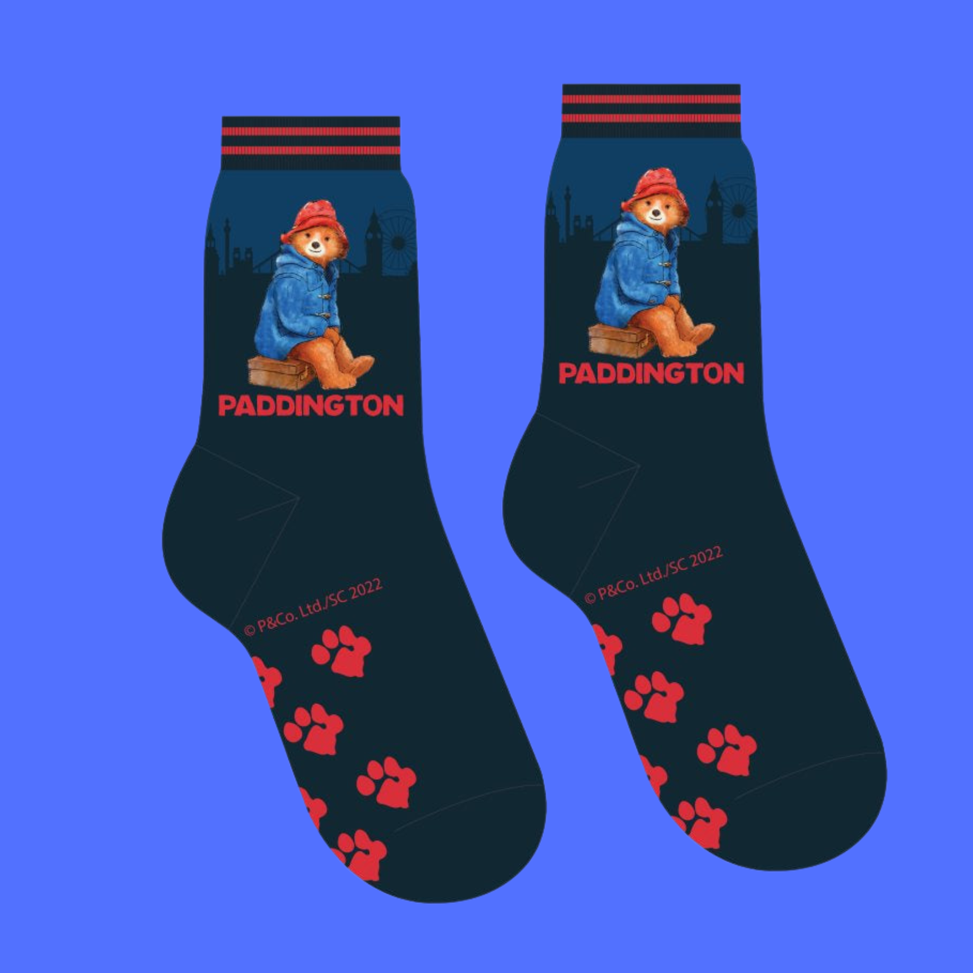 Paddington Bear Suitcase Socks - Socktopus