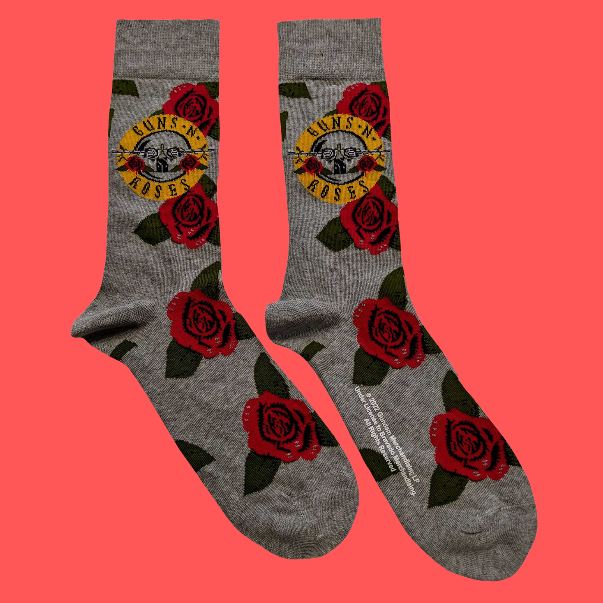Guns N' Roses Bullet Roses Socks – Socktopus